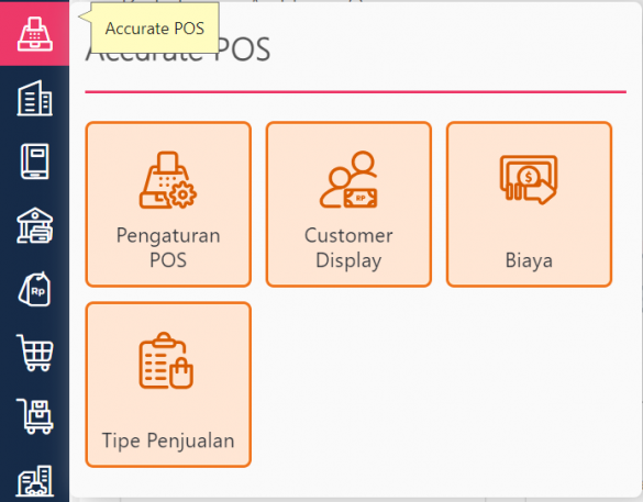 Tampilan Modul Accurate Online